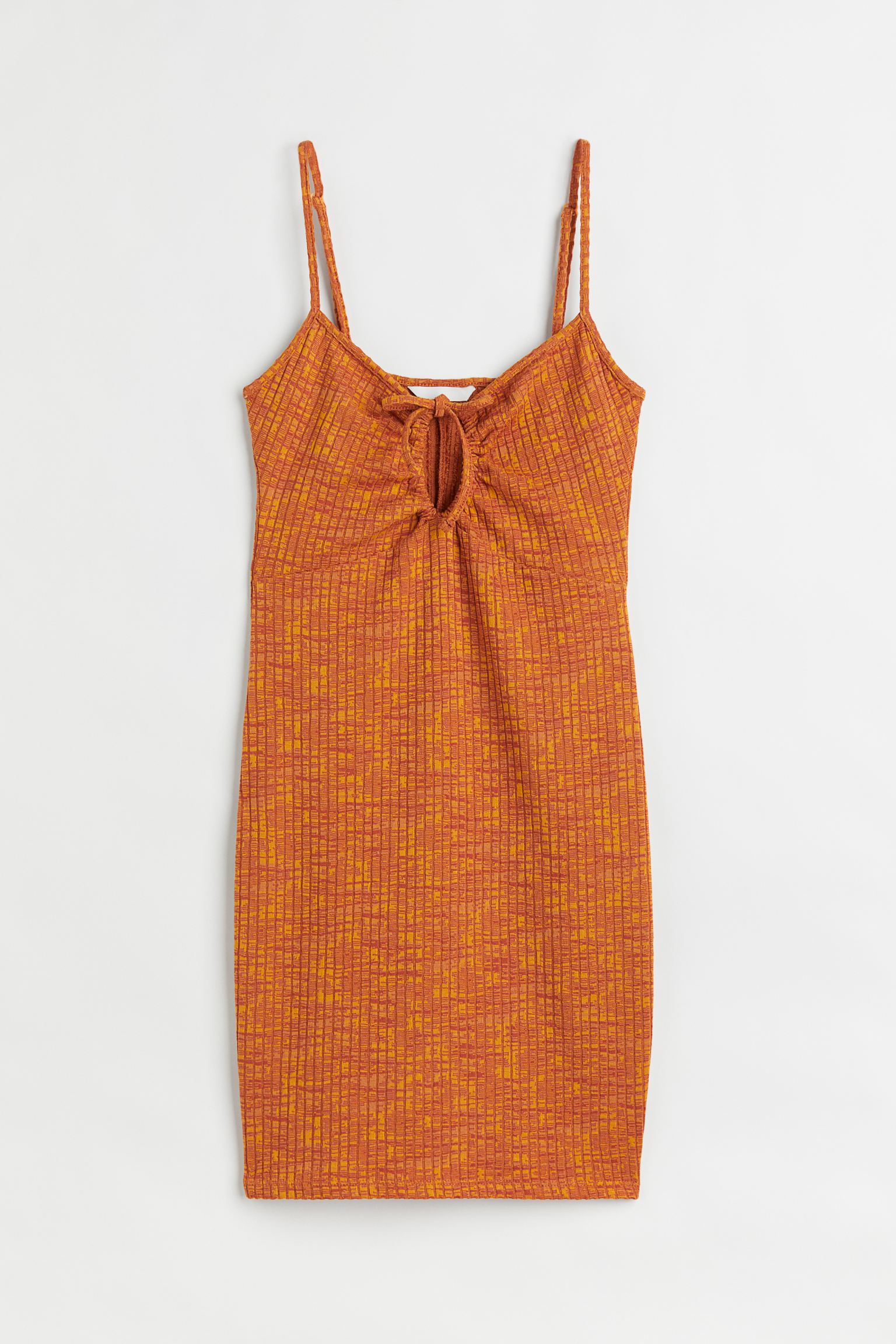 Платье женское H&M 1077274001 оранжевое XS