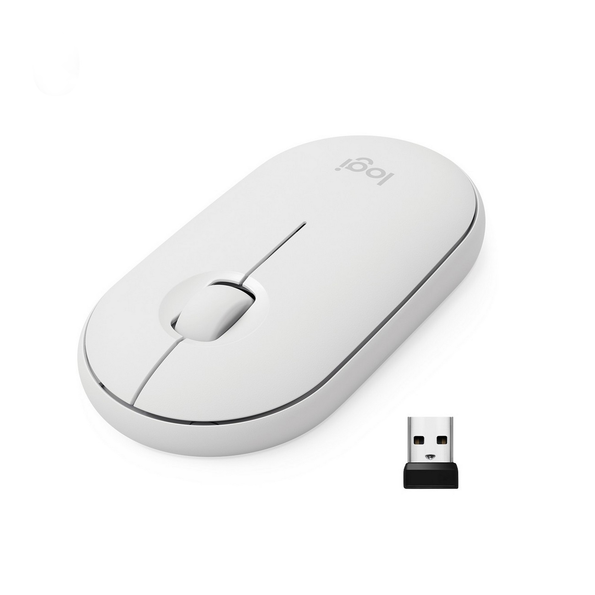 Беспроводная мышь Logitech Pebble M350 White (910-005716)