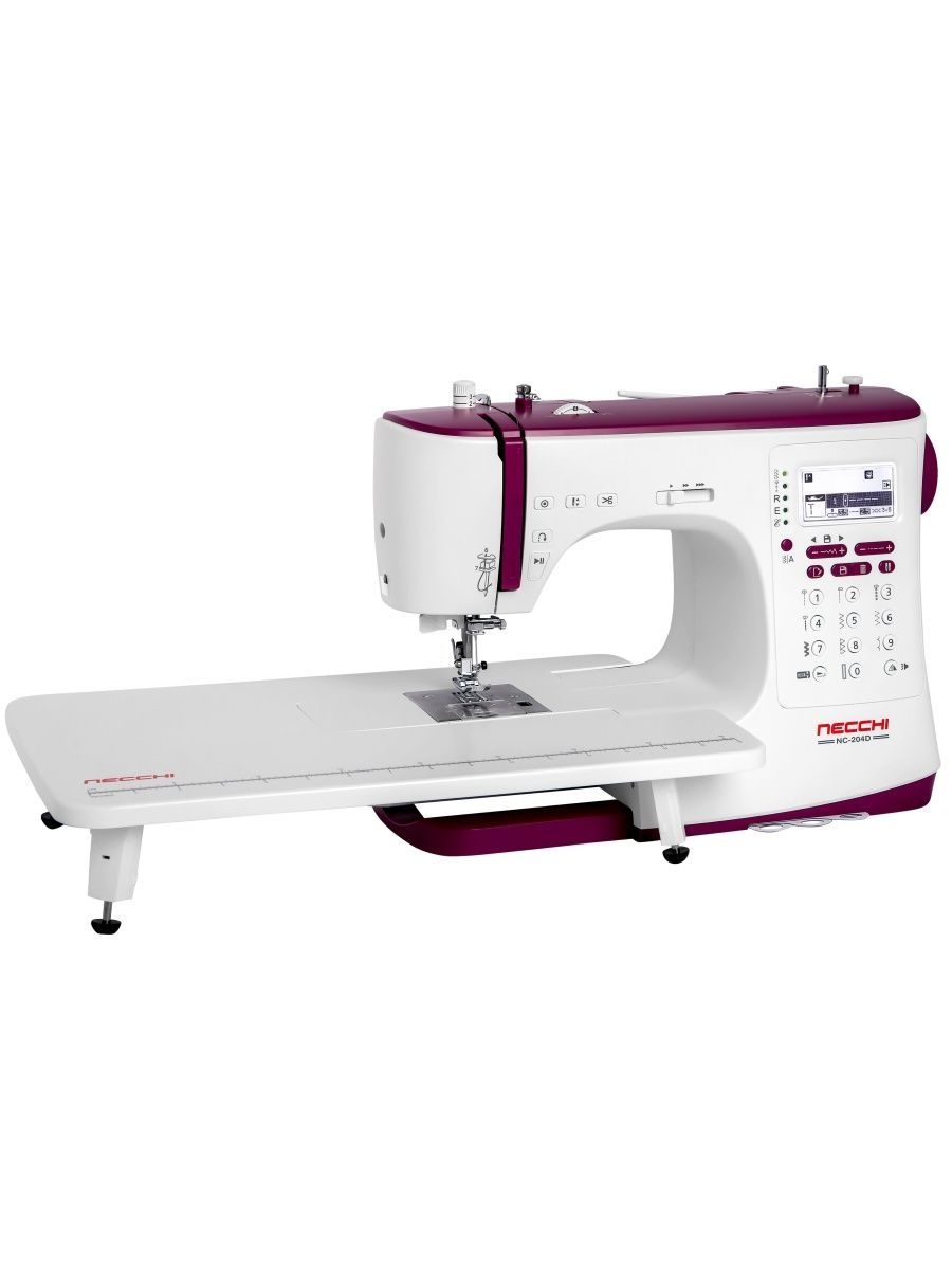Швейная машина Necchi NC-204D белый, фиолетовый