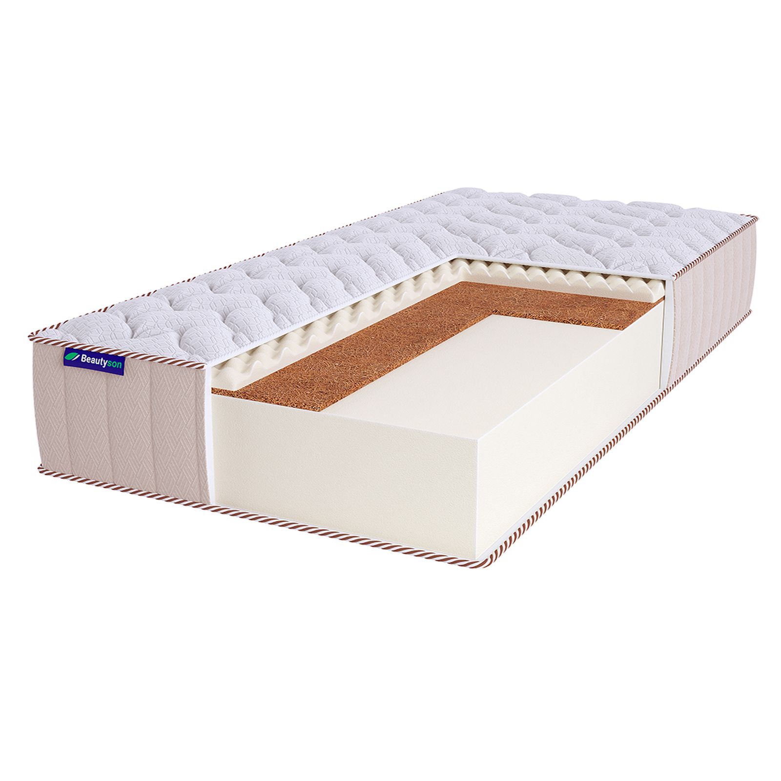 Матрас Beautyson Roll Foam 18 Cocos Sens Lux, 105х195, 24 см, беспружинный