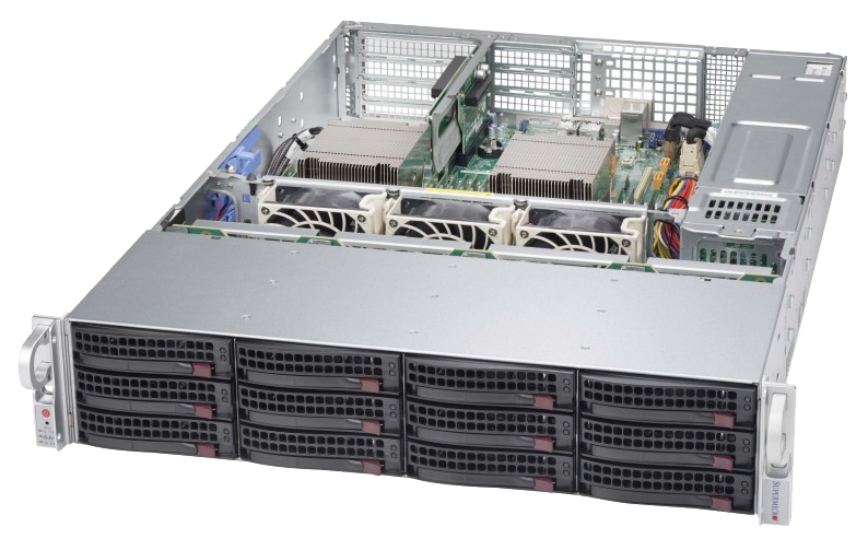 Корпус компьютерный Supermicro CSE-825TQC-R740WB Black