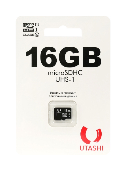 Карта памяти UTASHI Micro SD UT16GBSDCL10-00 16GB