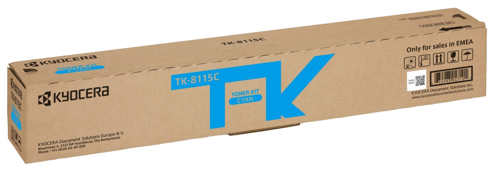 Картридж для лазерного принтера Kyocera TK-8115C, голубой, оригинал