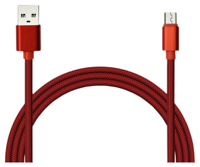 Кабель Jet.A microUSB 1м Red