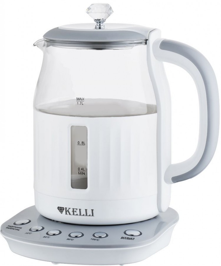 Чайник электрический KELLI KL-1373 1.7 л White, Gray