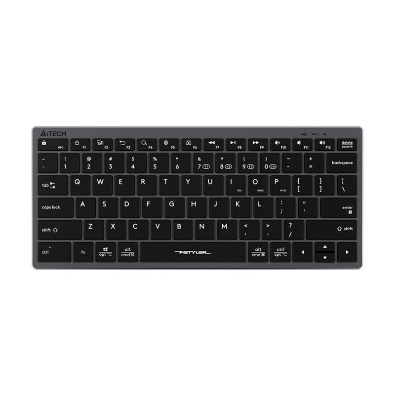 Беспроводная клавиатура A4Tech Fstyler FBX51C Gray