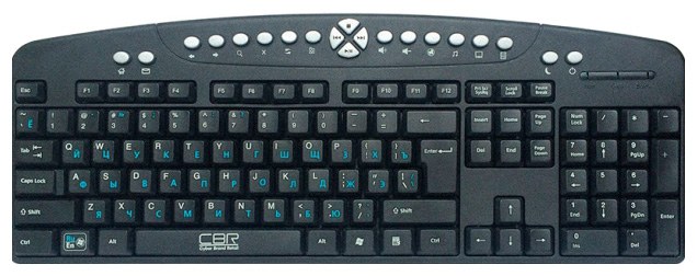 Проводная клавиатура CBR KB 340GM Gray/Black