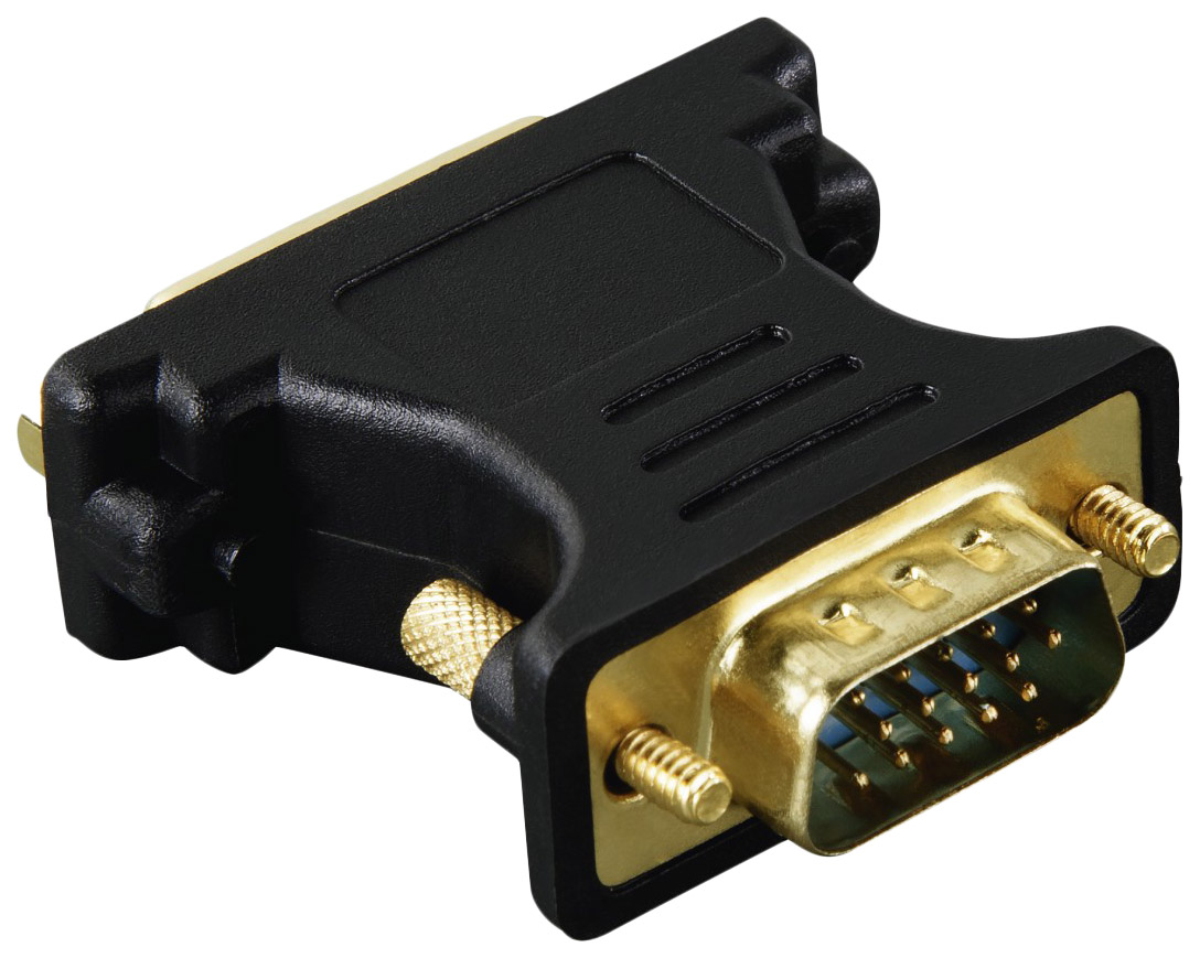 Переходник Hama DVI-VGA, M-F Black (H-45074)