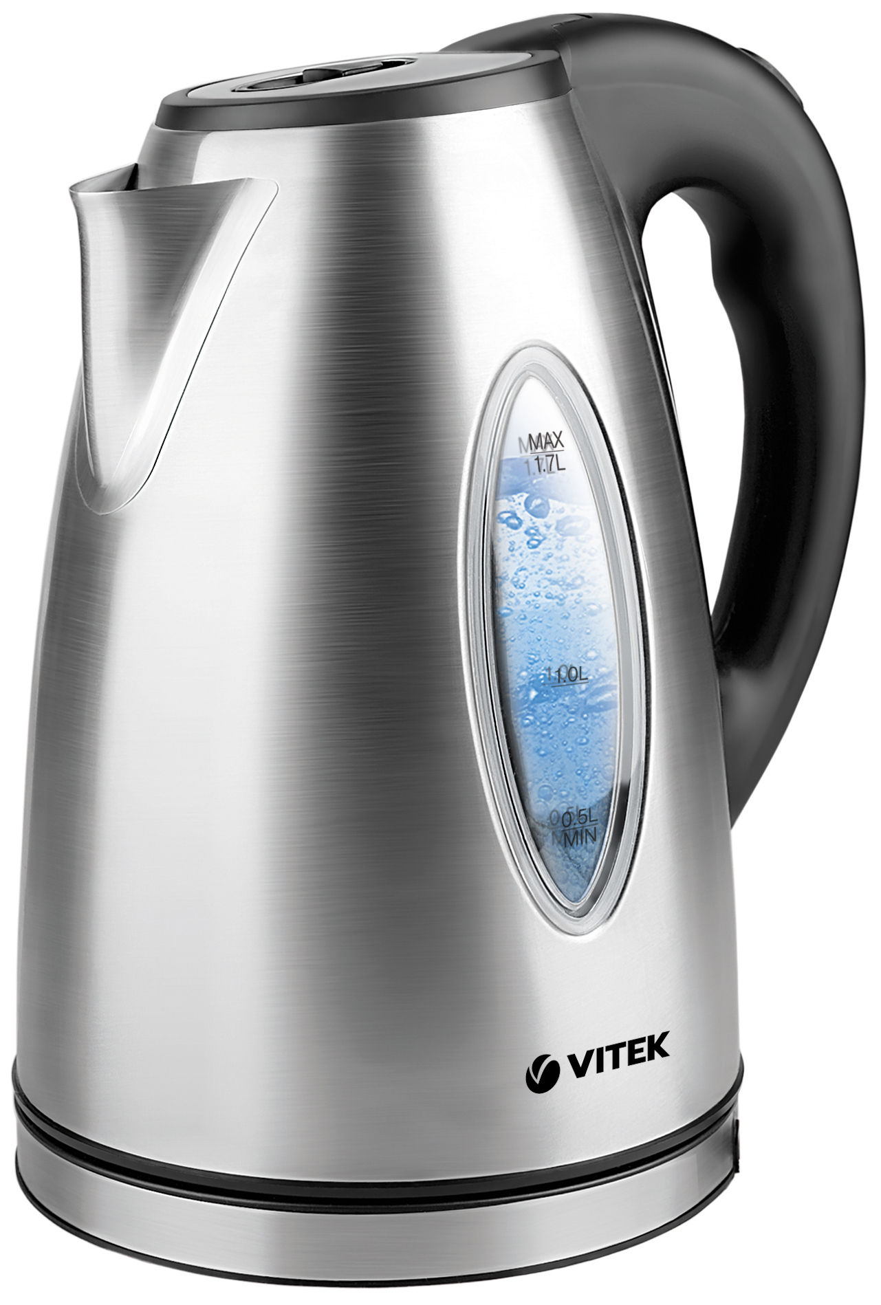 Чайник электрический VITEK VT-7019ST 1.7 л серебристый, черный