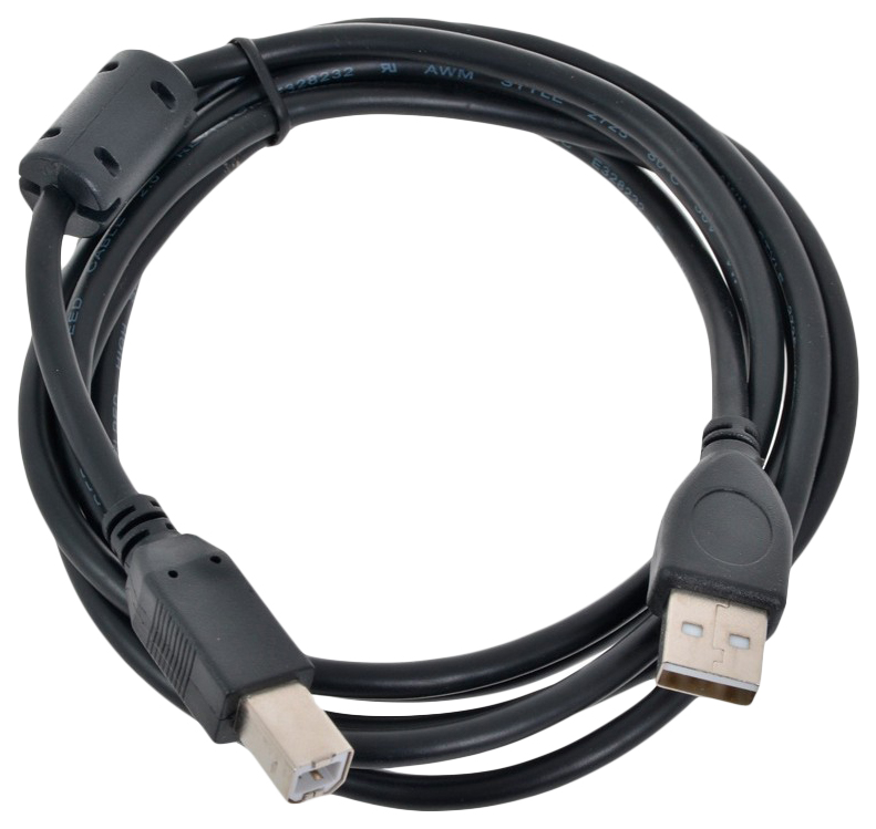 Кабель Gembird USB A-USB B, M-M 1,8м Black (CCF-USB2-AMBM-6)