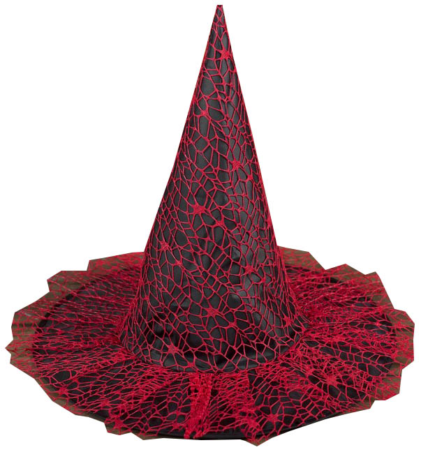 Карнавальная шляпа Паутинка, р-р 56-58 см, красный Sima-Land
