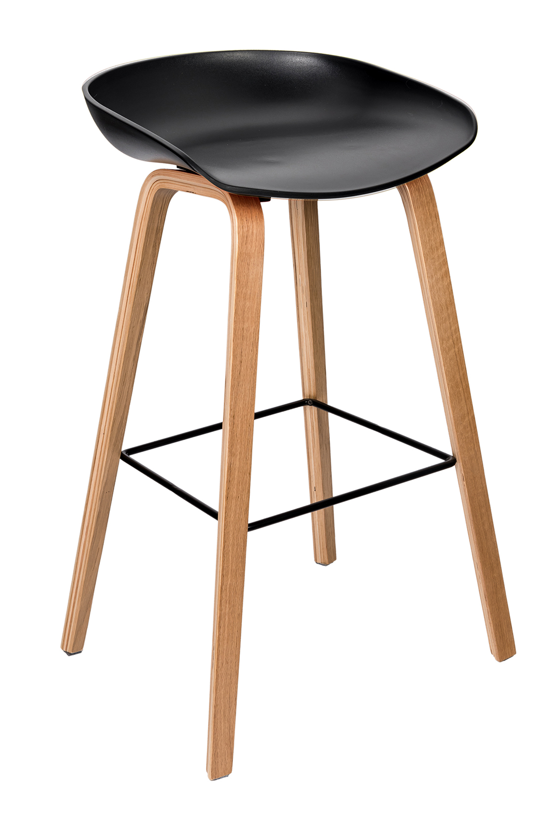 Барный стул Stool Group Libra 8319 Черный, бук натуральный/черный