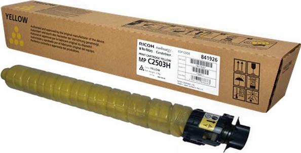 Картридж для лазерного принтера Ricoh MP C2503H, желтый, оригинал
