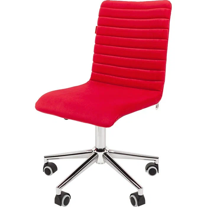 Компьютерное кресло Chairman  материал - ткань, цвет - красный, Россия