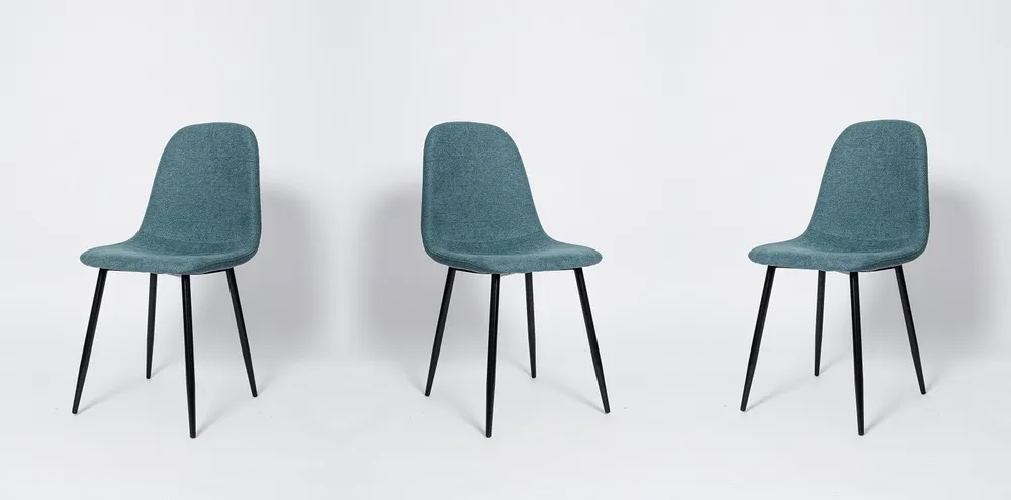 Комплект стульев для кухни La Room XS2441, 3 шт, морская волна, ткань