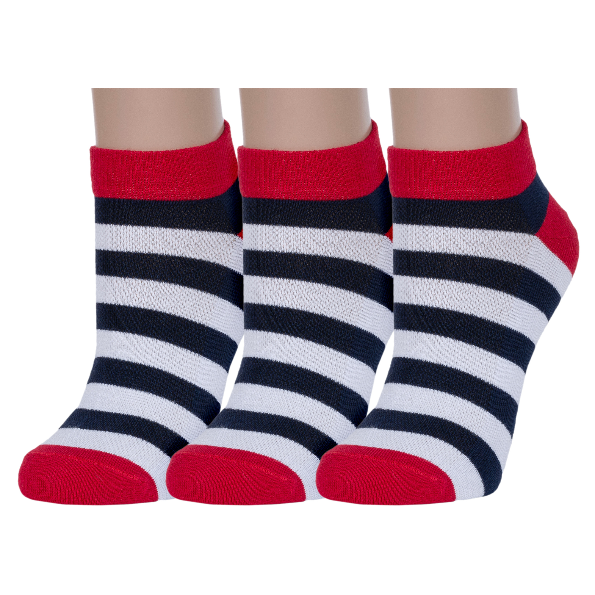 Комплект носков женских Красная Ветка 3-С-14КЖ синих; белых; красных 23-25
