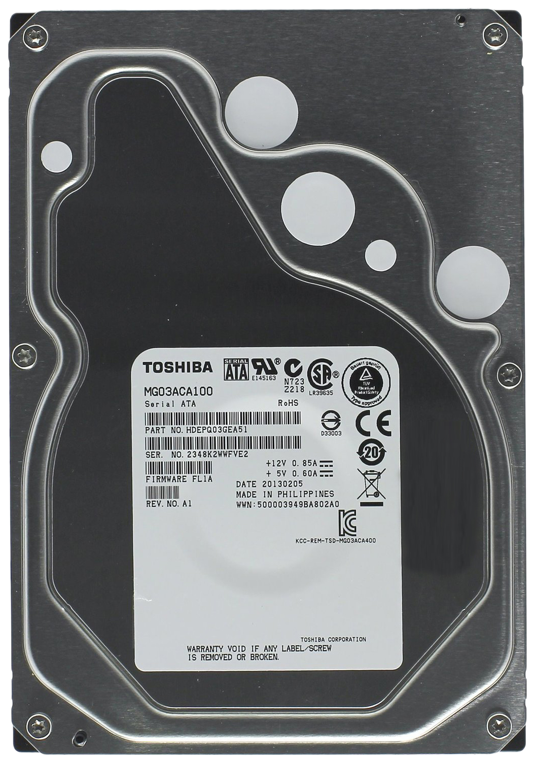 Жесткий диск Toshiba Enterprise Capacity 3ТБ (MG03ACA300)