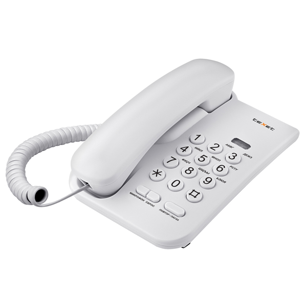 Проводной телефон TeXet TX-212 серый