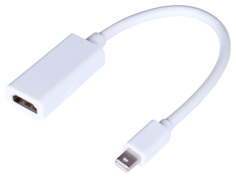 Адаптер GAL Mini DisplayPort-HDMI, M-F 0,25м White