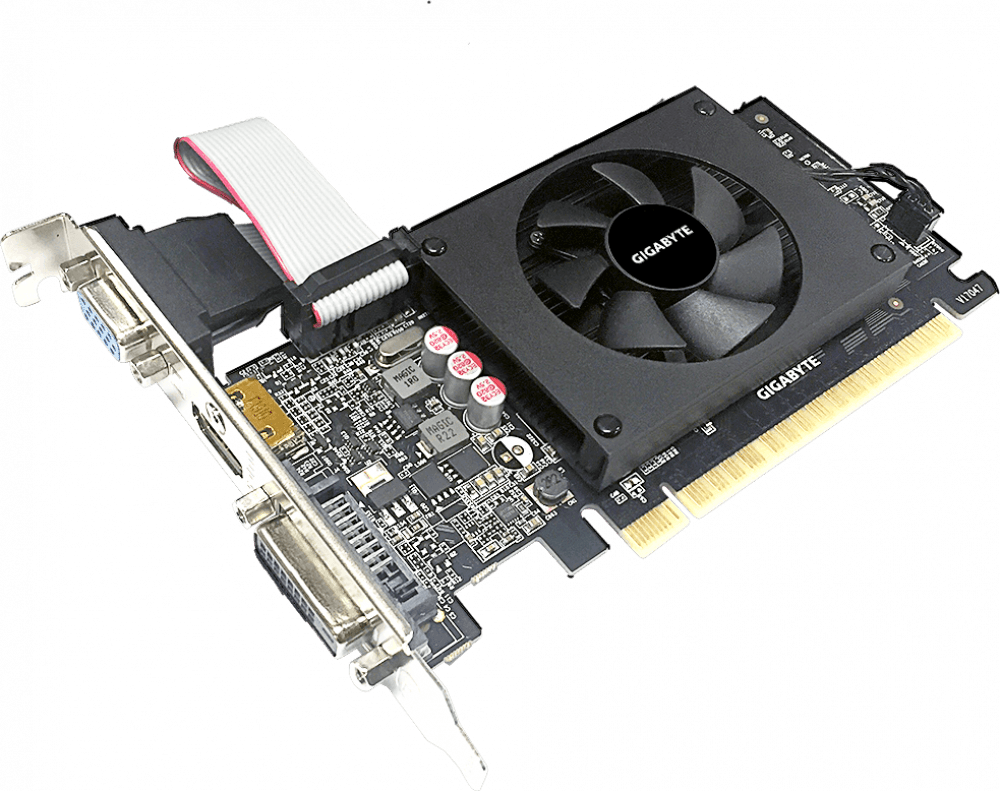 Видеокарта GIGABYTE NVIDIA GeForce GT 710 LP D5 (GV-N710D5-2GIL)