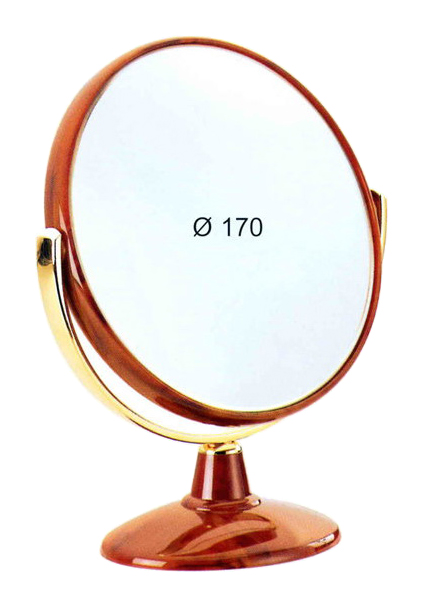 Косметическое зеркало Janeke Настольное D170 коричневое