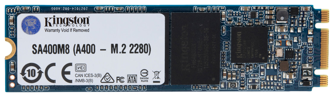 SSD накопитель Kingston A400 M.2 2280 120 ГБ (SA400M8/120G)
