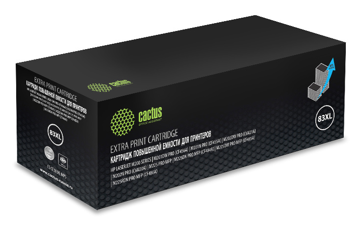 Тонер-картридж для лазерного принтера CACTUS CS-CF283XL-MPS черный, совместимый