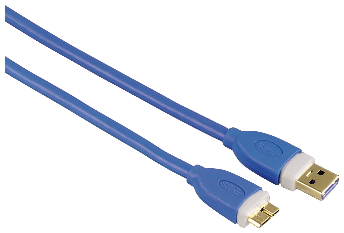 Кабель Hama microUSB 1,8м Blue