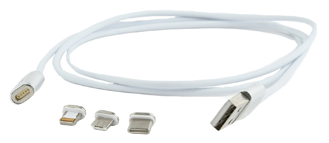 Кабель USB Am плюс магнитные коннекторы USB-Cm плюс microBm плюс Lightning Cablexpert