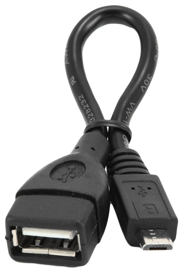 Кабель Gembird USB 2,0 OTG USBAF/MicroBM, 0,15м, пакет A-OTG-AFBM-001