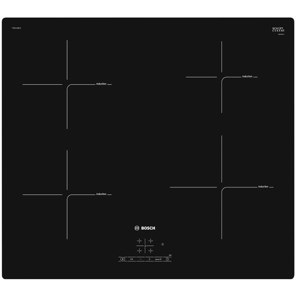 Встраиваемая варочная панель индукционная Bosch PIE611BB1E черный