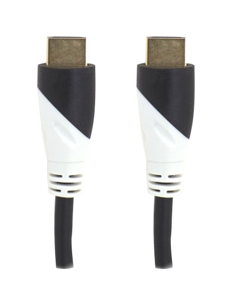 Кабель NoBrand HDMI - HDMI 1,8м White/Black (K-221/K-321/HC-A0820)