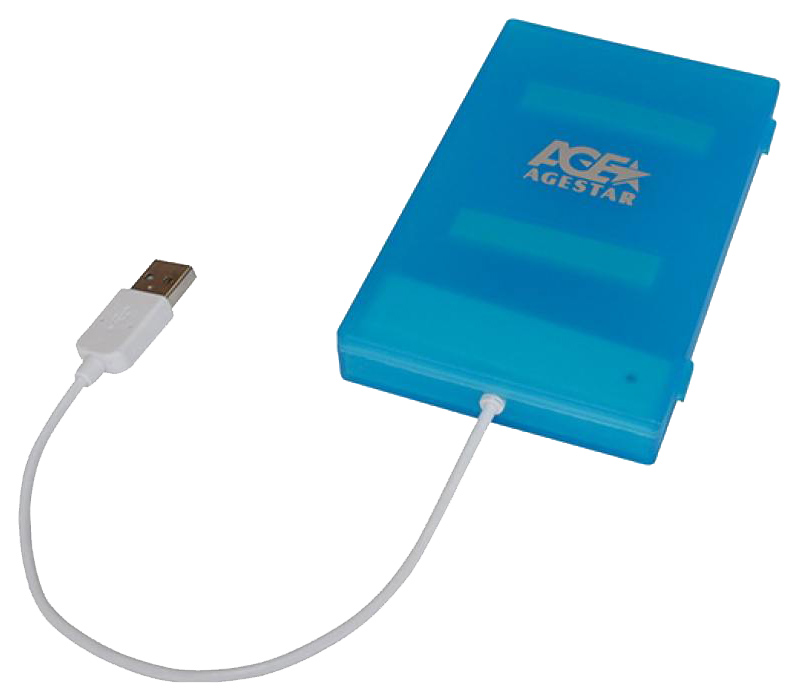 Внешний карман (контейнер) для HDD Agestar SUBCP1 Blue