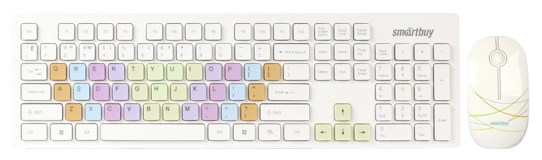 Комплект клавиатура и мышь Smartbuy SBC-218346AG-W Белый