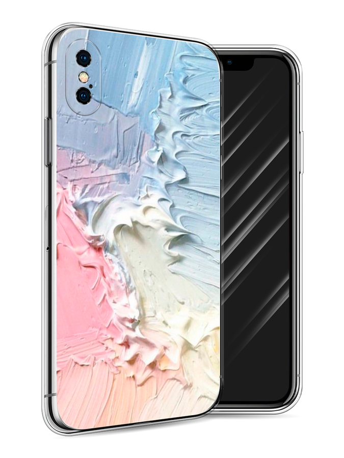 Чехол Awog на Apple iPhone X (10) / Айфон X (10) "Фруктовое мороженное"