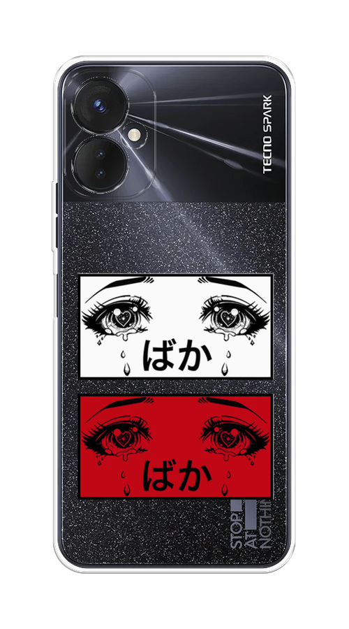 Чехол на Tecno Spark 9 Pro "Красные глаза манга"