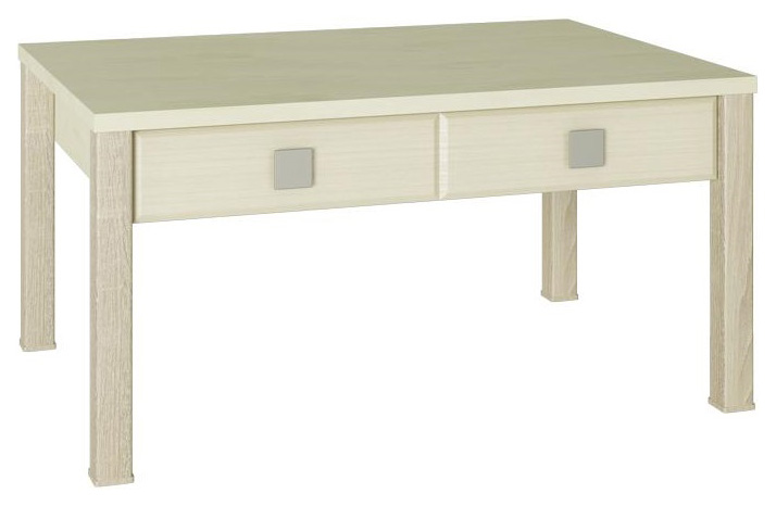 Журнальный столик Компасс-мебель Изабель ИЗ-13 100х70х50 см, берёза снежная/клён