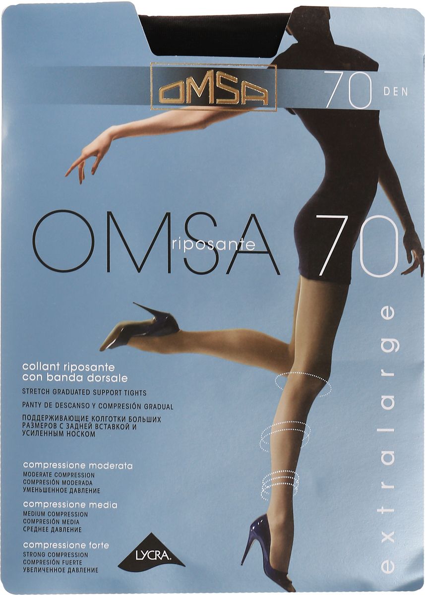 Колготки женские Omsa OMSA черные 3 (M)
