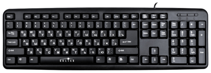 Проводная клавиатура OKLICK 180M Black