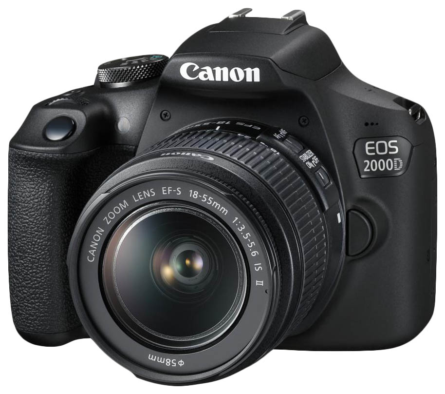 Фотоаппарат зеркальный Canon EOS 2000D EF-S 18-55mm IS II Black