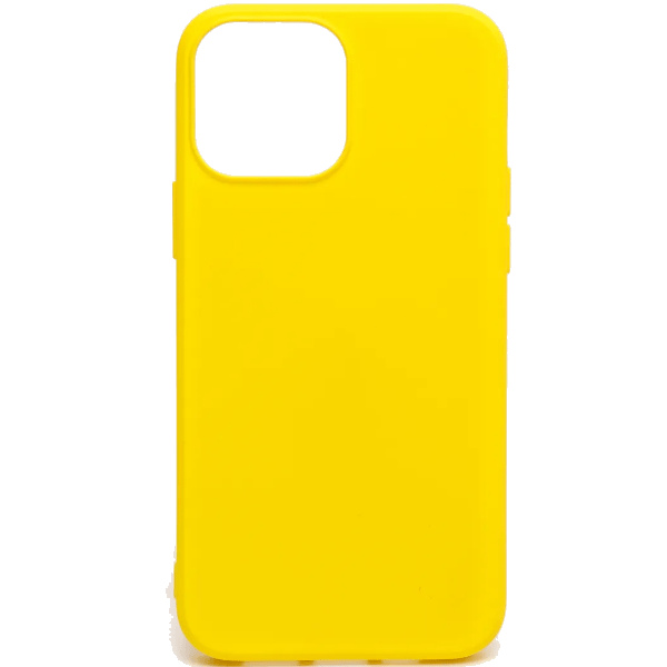 Чехол Silicon WS для iPhone 14 Pro (без лого), желтый