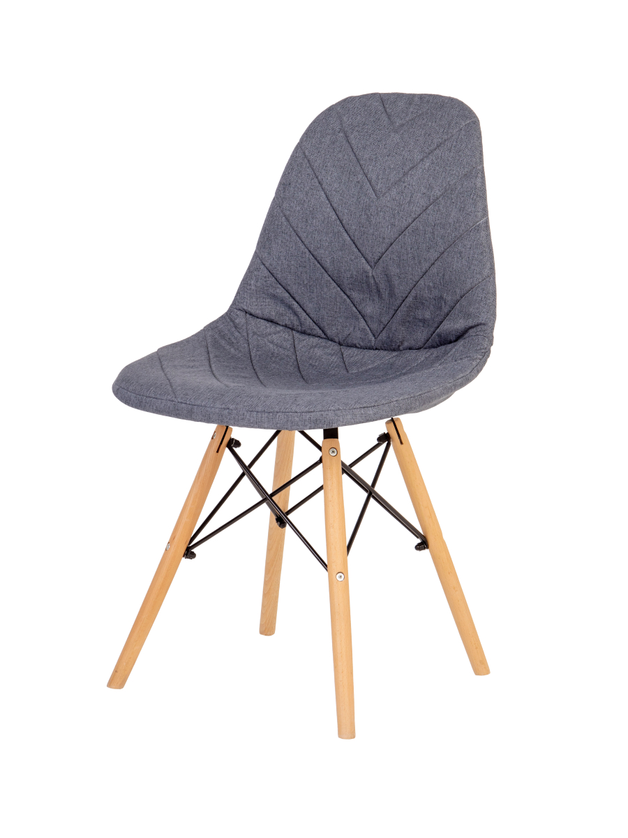 Чехол LuxAlto на стул со спинкой Eames, Aspen, Giardino, Графитовый, 2 шт. (11530)