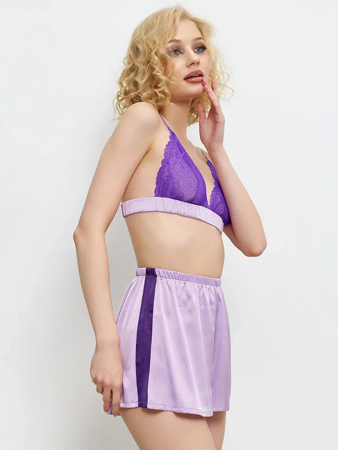 Пижама женская ALZA BA0022 фиолетовая 40 RU