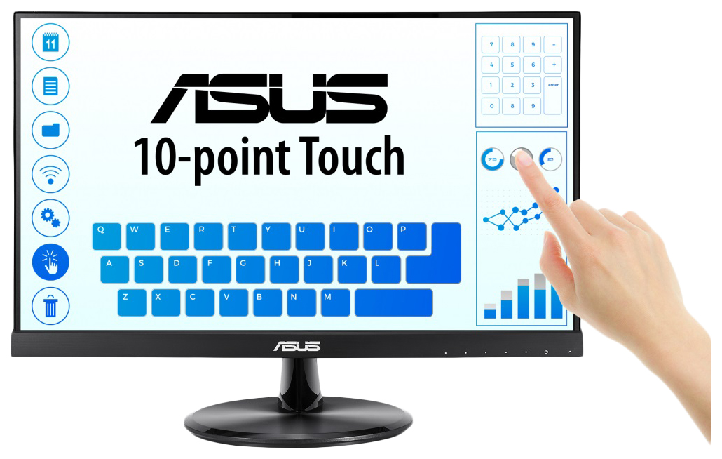 21.5" Монитор ASUS VT229H Black 75Hz 1920x1080 IPS