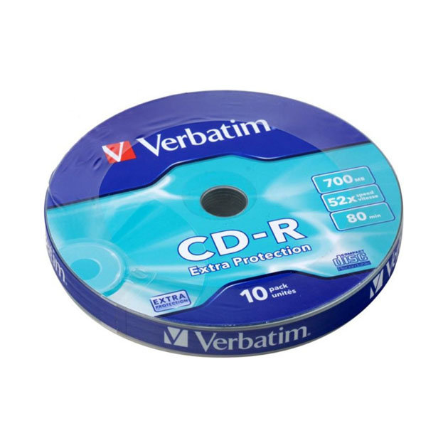 Диск CD-R Verbatim 700МБ 52x (10 шт) (43725)