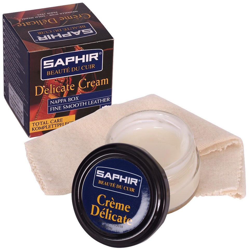 Крем-бальзам для обуви Saphir Delicate Cream для нежных и чувствительных кож 50 мл