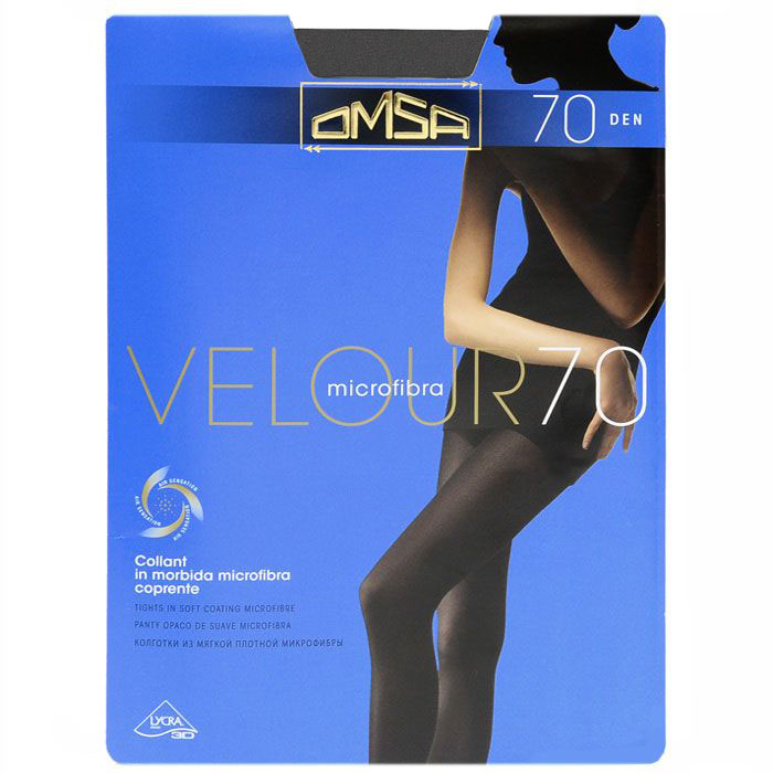 Колготки женские Omsa VELOUR серые 4 (L)