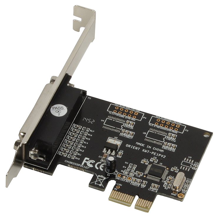 PCI-e контроллер LPT ORIENT XWT-PE1PV2 WCH CH382 chipset