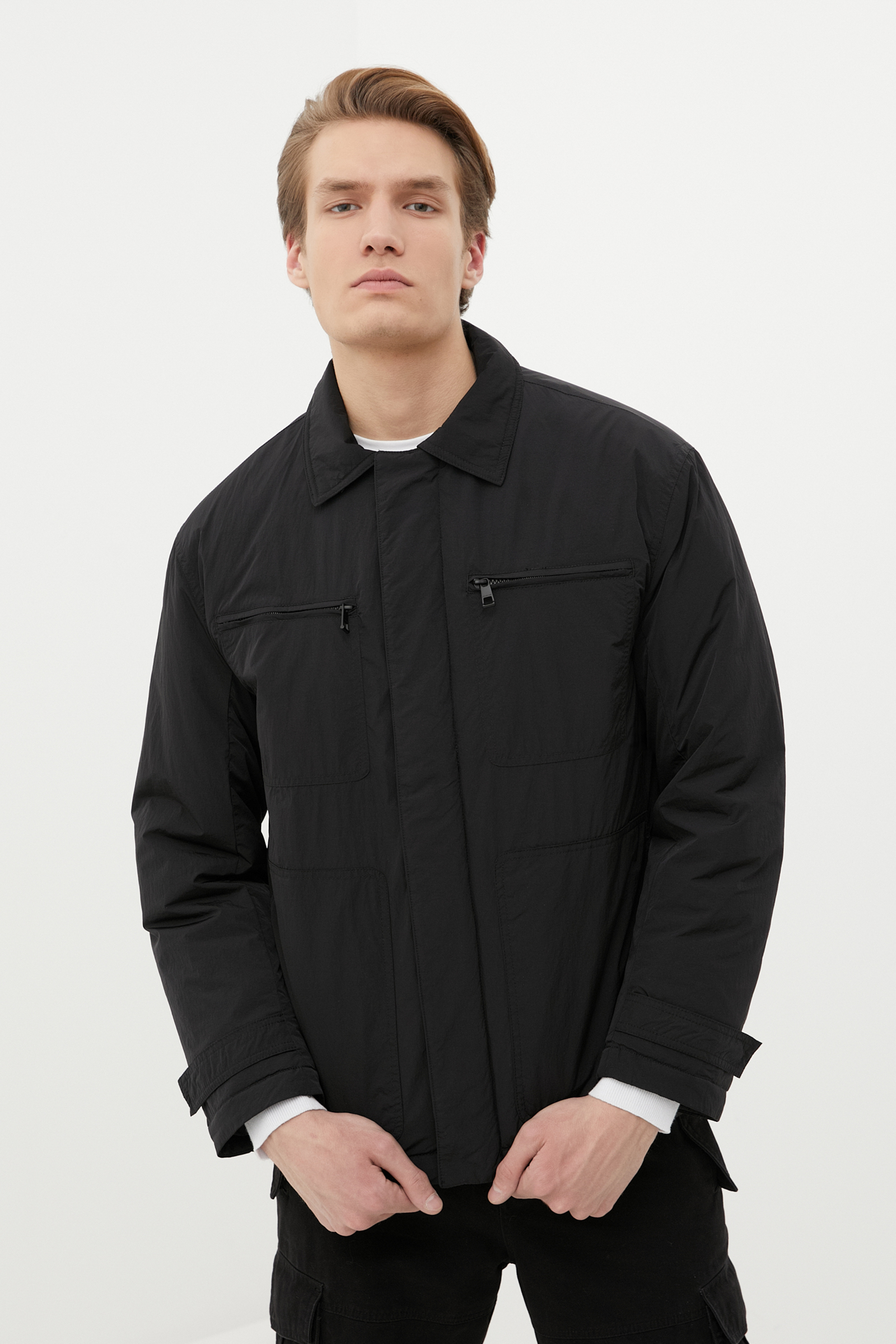 Куртка мужская Finn Flare FBC23007 черная 2XL