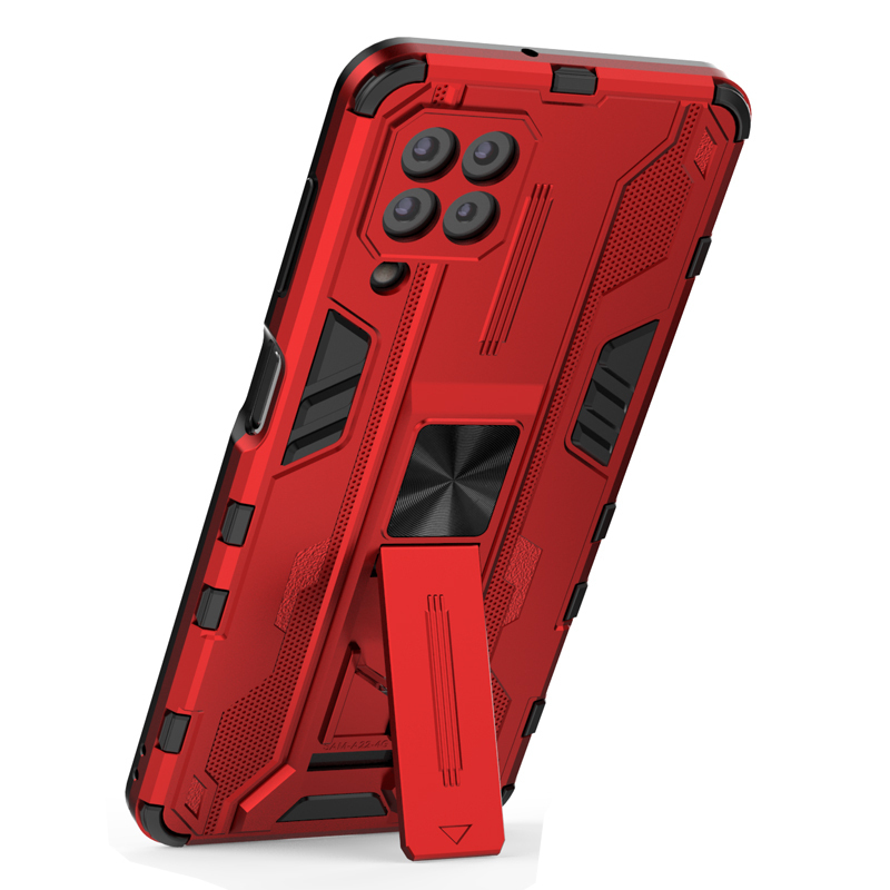 Противоударный чехол с подставкой Transformer для Galaxy Samsung A22 (красный)